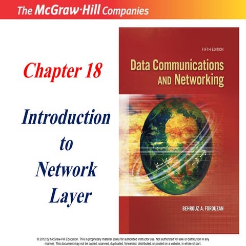 Chapter_18 Introduction to Network Layer | PDF | Computer Networking | Computing