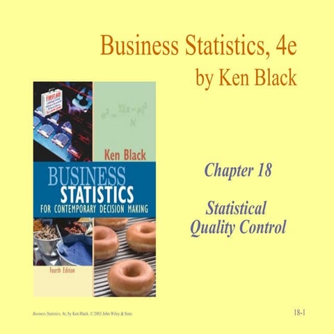 Chapter 18 of Ken Black Business Statistics 4 th edition | PPT