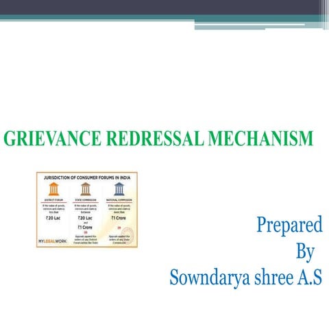 Grievance redressal mechanism | PPTX