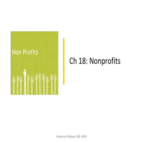 CH_18 NPO, Ed, Health PR | PPT