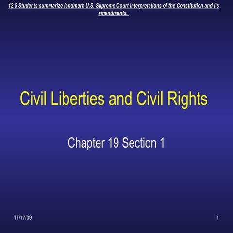 Ch 19 Sec 1 Civil Libertis | PPT