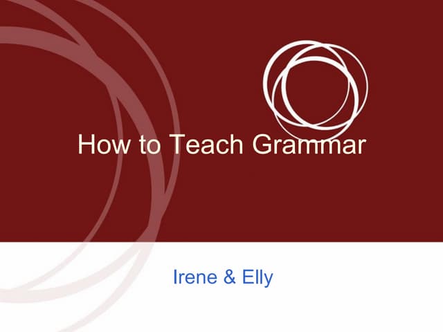 Teaching writing techniques