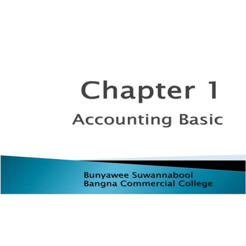 Ch1 Accounting Basic | PDF