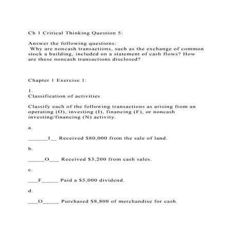 Ch 1 Critical Thinking Question 5Answer the following questio.docx
