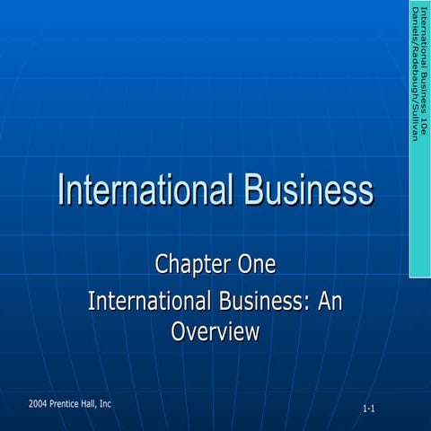 OVERVIEW OF INTERNATIONAL BUSINESS MANAGEMENT | PPT