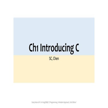 Ch1 Introducing C Ppt