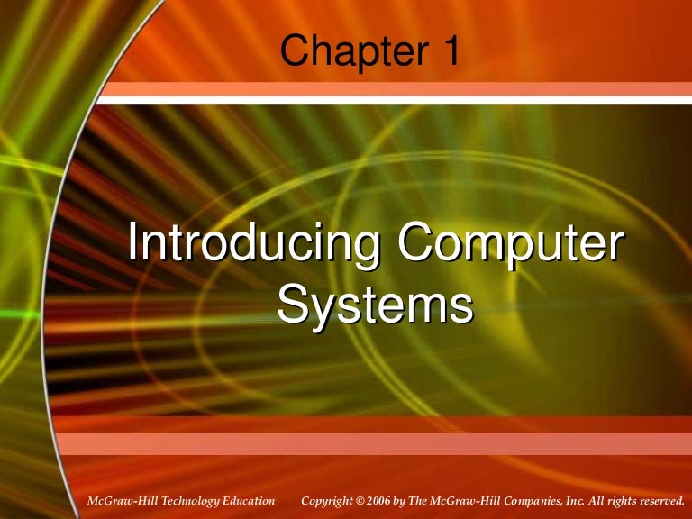 Ch1 Introducing Computer Systems