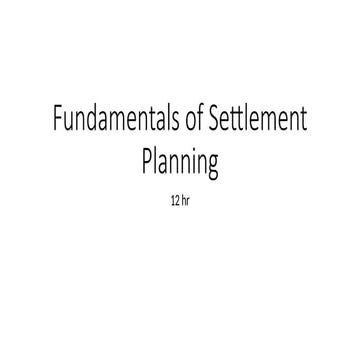 CH 1_Introduction to fundamental settlement | PPTX