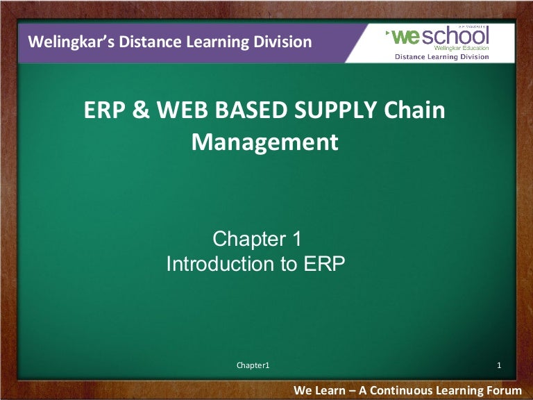 Introduction To Erp