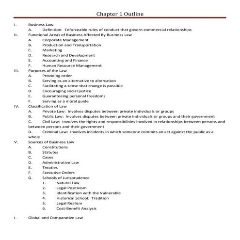 Ch 1 outline | PDF