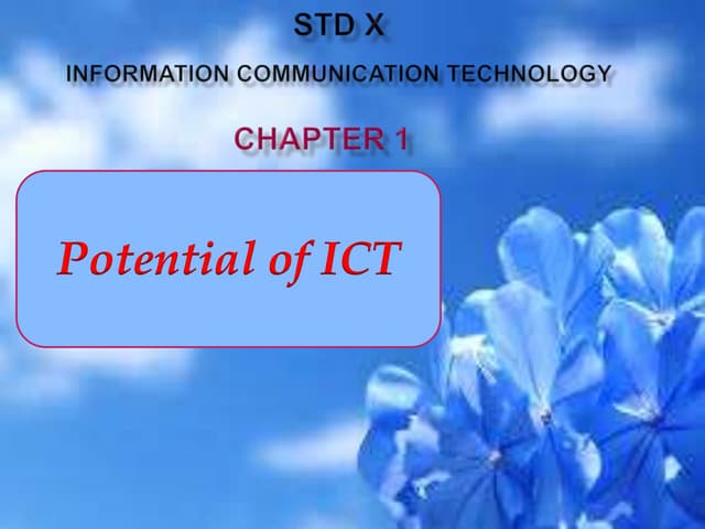 ICT Presentation - Std 10th C | PPTX