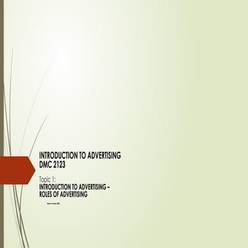 ch 1 PRINCIPLES OF ADVERTISING Advertising Makes Us UnhappyAdvertising ...