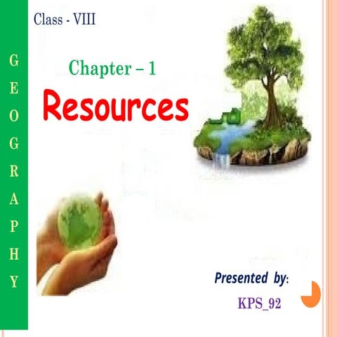 Classification of resources | PPTX