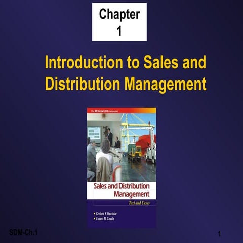 Introduction to Sales and Distribution Management | PPT