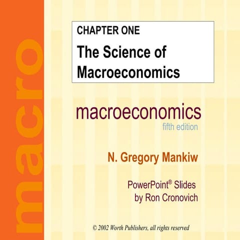 Ch apter 1 The science of ecnomics by mankiw | PPT