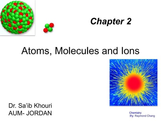 Atoms molecules and ions | PPT