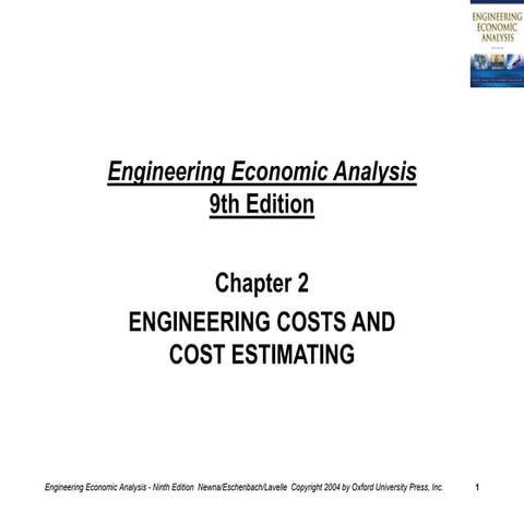 Engineering costs and cost estimating | PPT