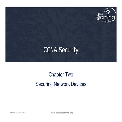 Ch2 Securing Network Devices Ccna Securitypdf 