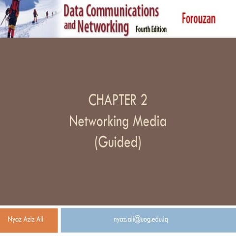 Guided networking media for under graduate students | PPT | Computer Networking | Computing