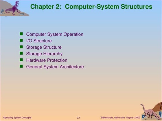Operating systems galvin-ch1 | PPT | Operating Systems | Computer Software and Applications