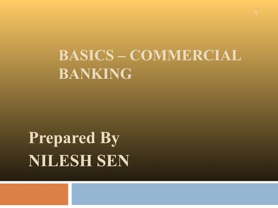 INTRODUCTION TO BANKING | PPT