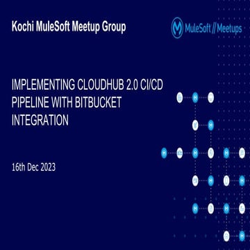 Implementing Cloudhub 20 Cicd Pipeline With Bitbucket Integration Pptx Cloud Computing