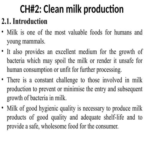 this document explained how to prepare clean milk production.pptx