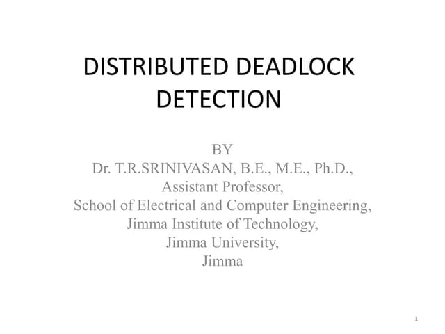 Ch 2 Distributed Deadlock Detectionpptx 8685