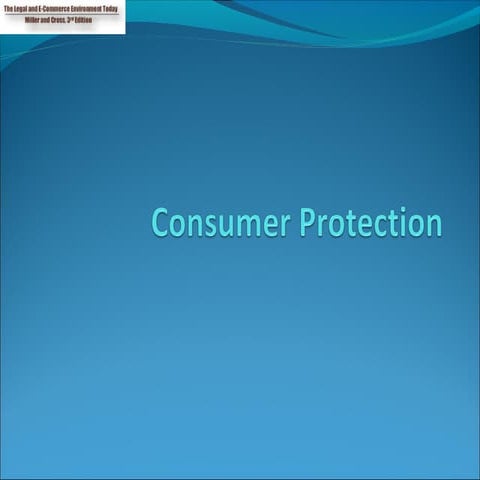 consumer protection | PPT