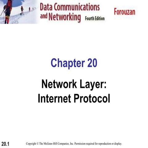 Data Communication And Networking Network Layer Internet Protocol Ppt Ppt