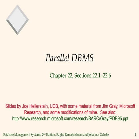 Parallel Database Description In Database Management Ppt 7091