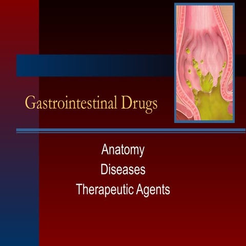 gastrointestinal agents | PPT
