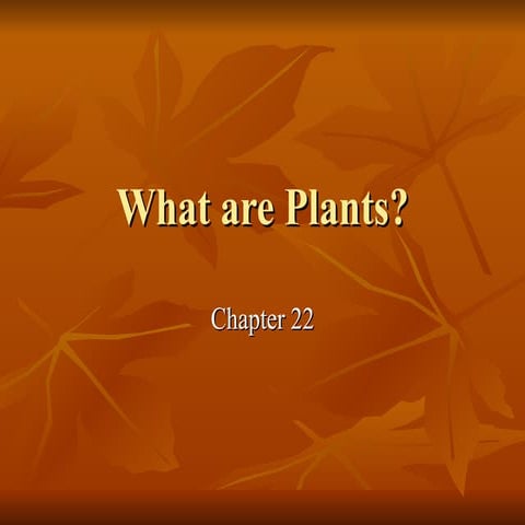 Ch22 intro to plant | PPT