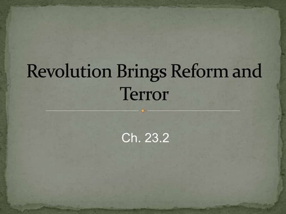 Revolution to terror | PPTX