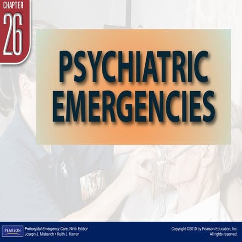 Chapter 26 Behavioral Emergencies for EMT | PPTX