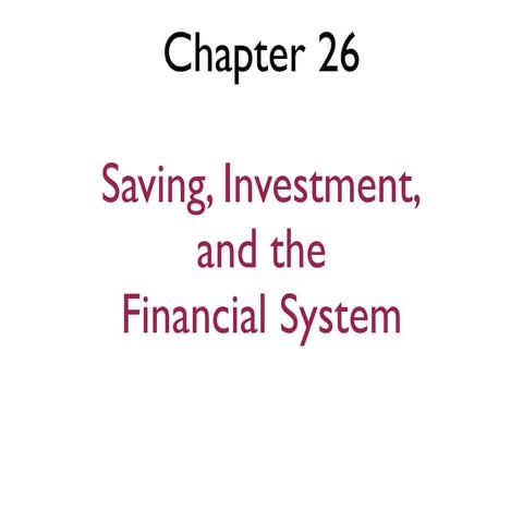 Ch 26 the financial system | PDF