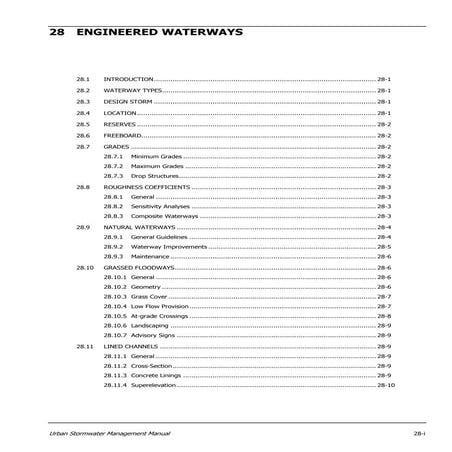 Ch 28 engineered waterways | PDF