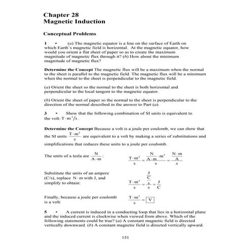 Ch28 ssm | PDF | Physics | Science
