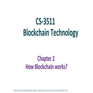 Ch2 how blockchain works | PPT