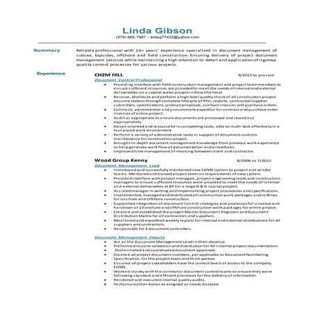 Linda Gibson Resume | PDF
