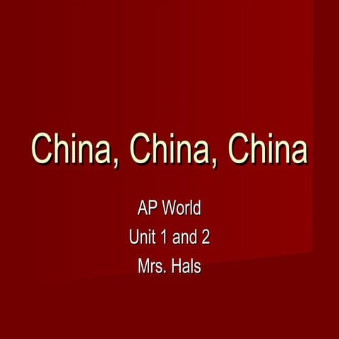Ch 2 ppt early and classical china | PPT | Genealogy and Ancestry ...