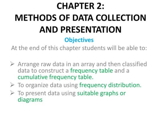 Lesson 5 data presentation | PPTX | Science