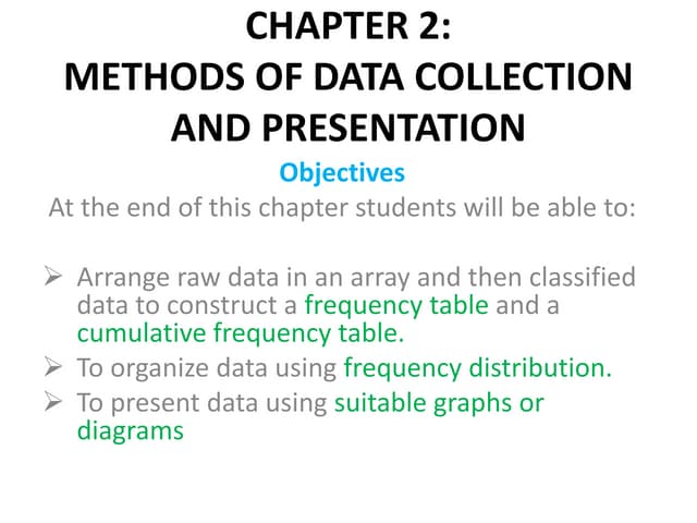 Frequency Distribution Table Ppsx