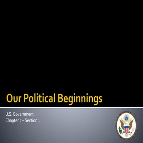 U.S. Government -- Chapter 2, Section 1 | PPTX