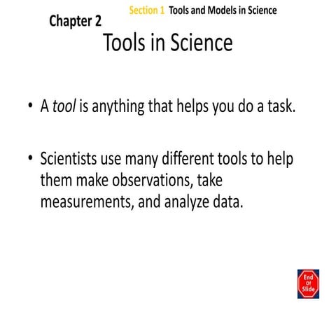 Physical Science Ch 2, sec 1 tools in science | PPTX