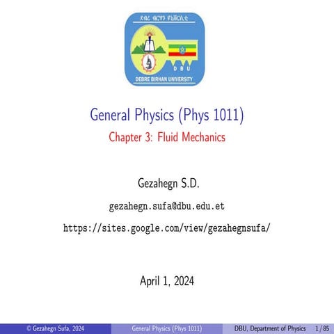 Fundamentals of Fluid Mechanics: Elasticity, Pressure, and Flow in ...