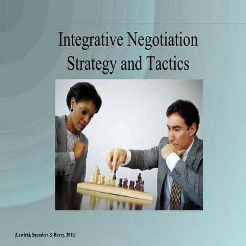 Integrative Negotiation | PPTX