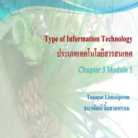 Chapter 3 Module 1 Type of Information technology | PDF
