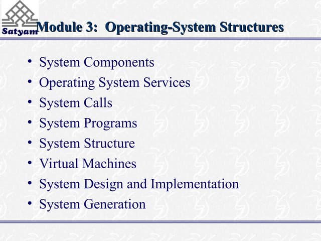 Structure of operating system | PPTX