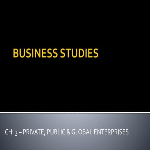 Private public & global environment | PPTX